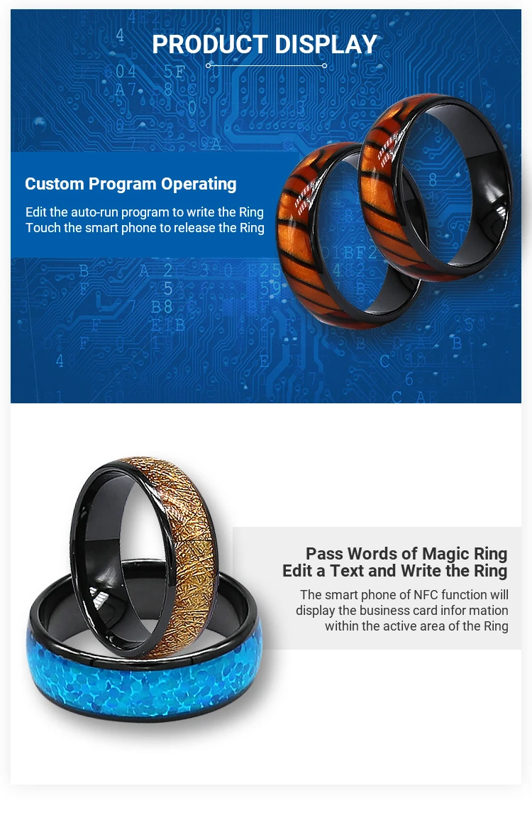 Silone Smart Ring Social Media Payment Nfc Ring Wearable Nfc Mobile ...