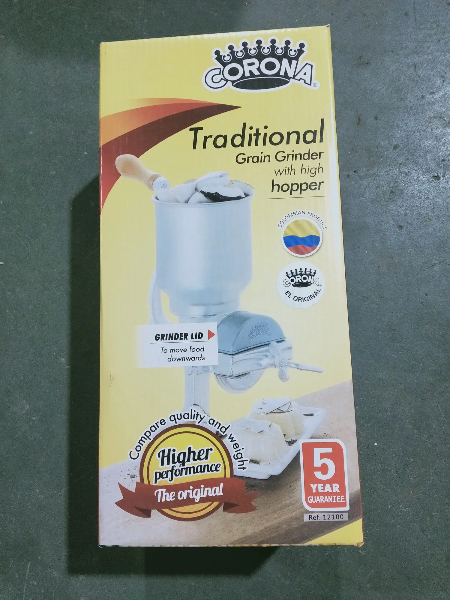 Corona Manual Corn Grinder & Grain Mill - Multi-Purpose Rice & Wheat ...