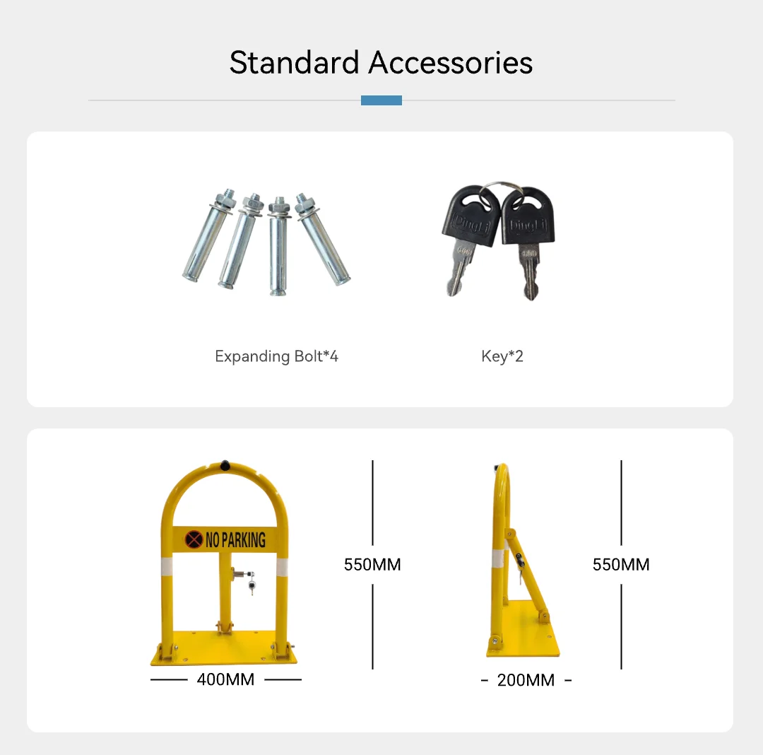 KAVASS Heavy Duty Parking Space Lock - Manual & Durable