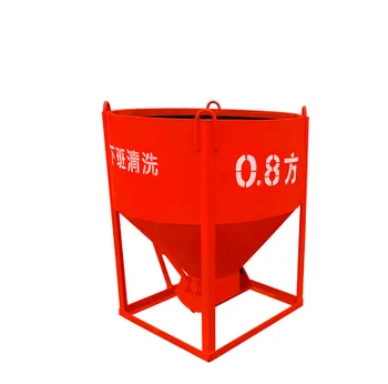 Long Pipe Concrete Tower Crane Hopper Thickened Oblique Nozzle Hopper ...