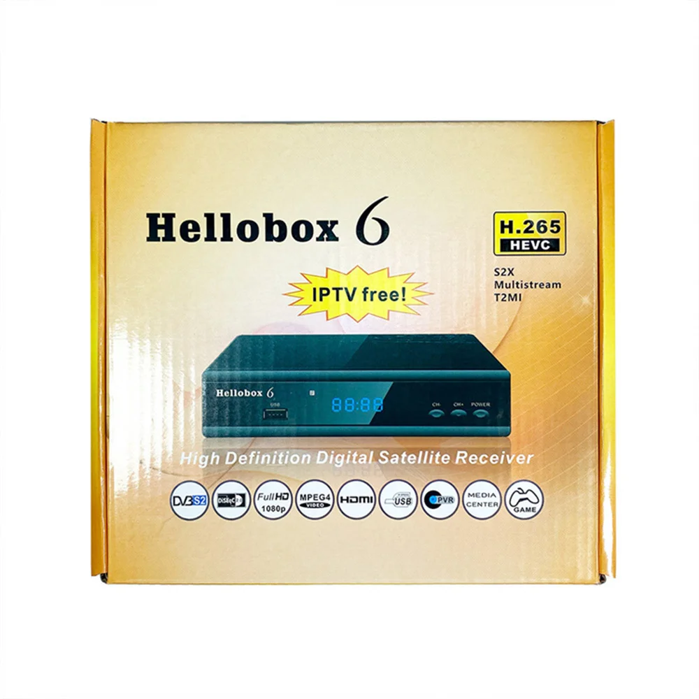 Hellobox 6 H.265 HEVC 1080P Full HD Satellite TV Receiver