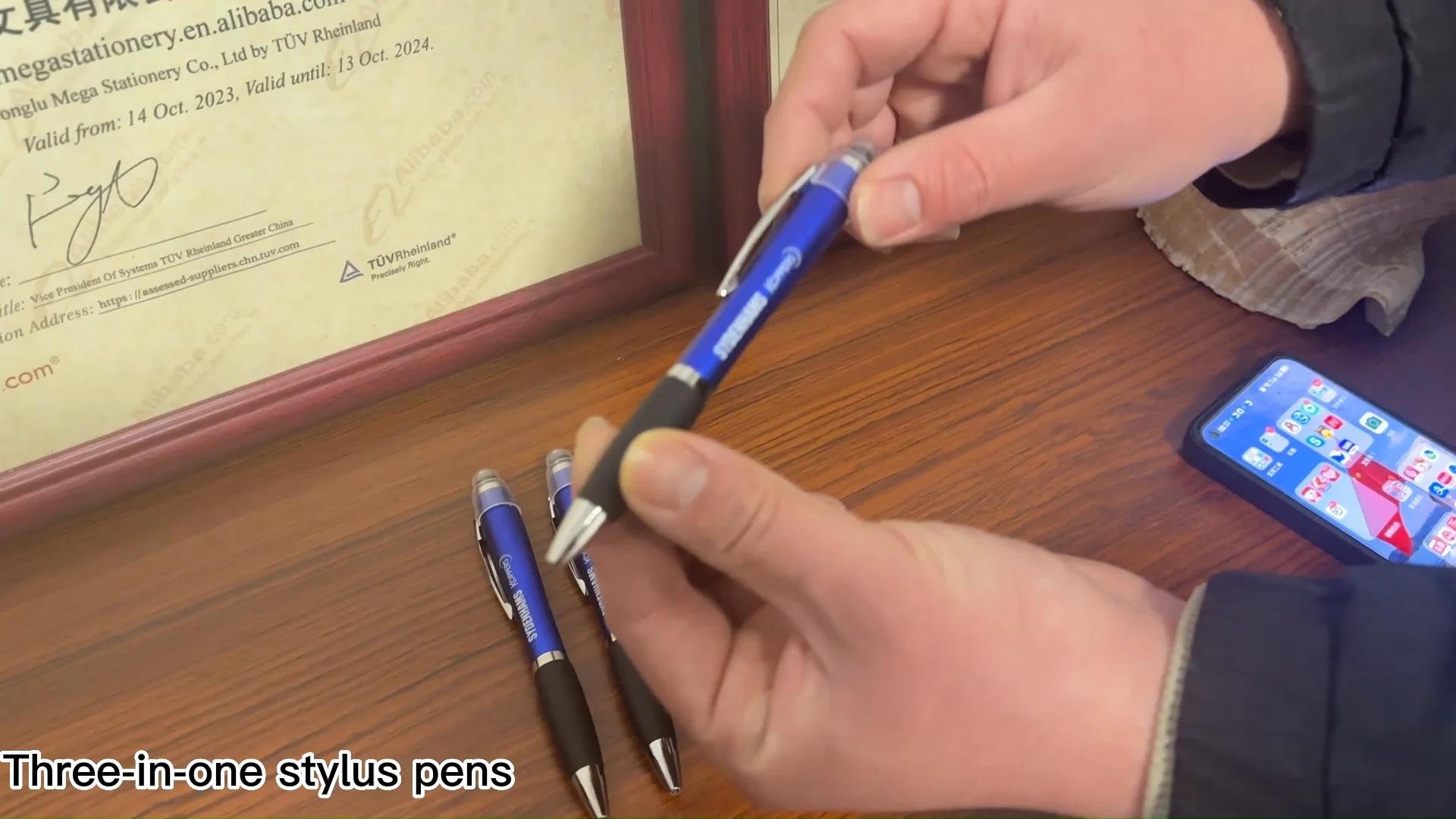 Personalized Promotional Custom Logo Cheap Led Light Up Ballpoint Pen ...