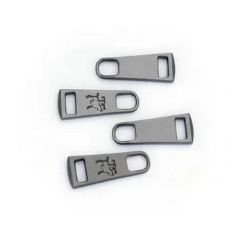 Custom Animal Shape Logo Gunmetal Color Metal Zipper Head Zip Pullers ...