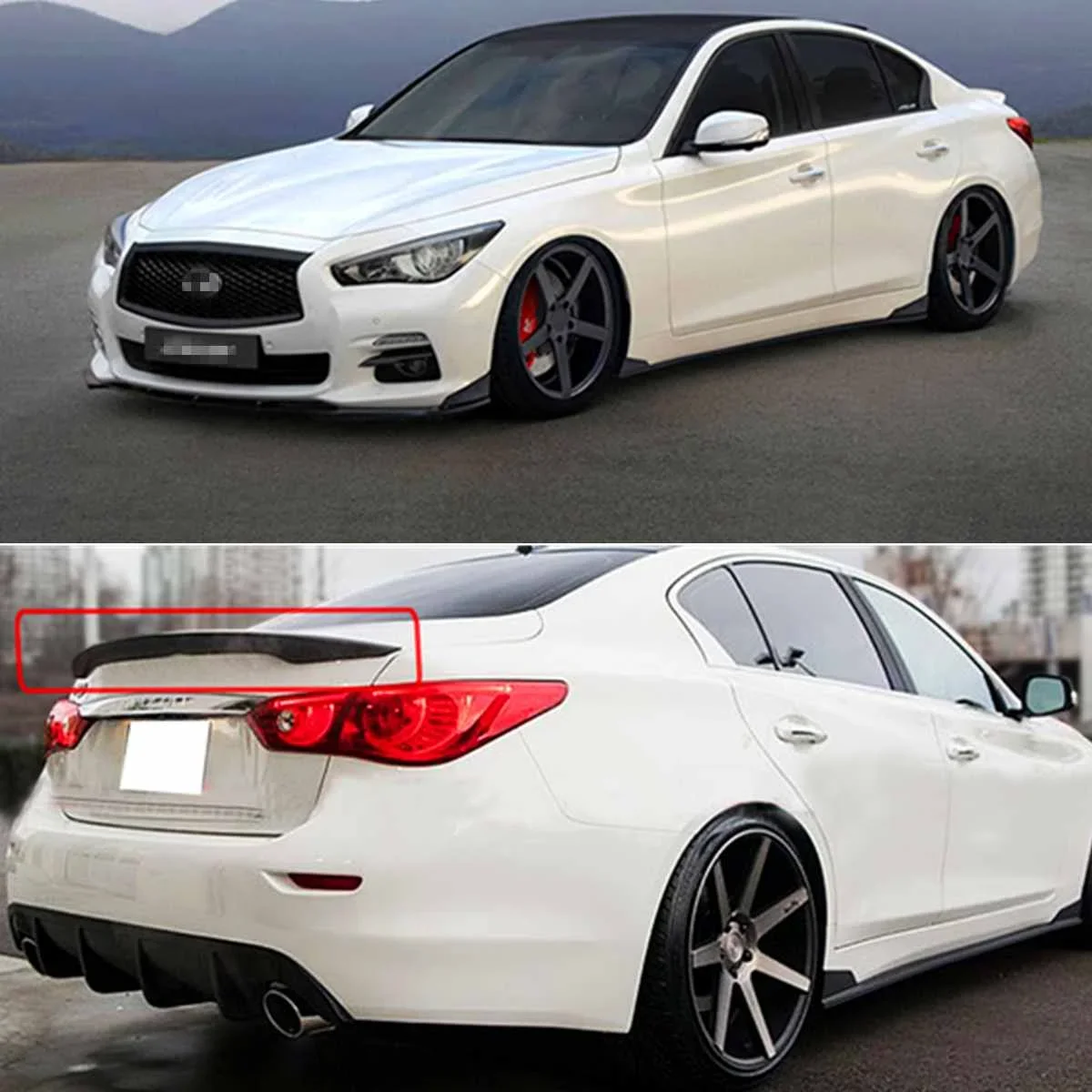 Carbon Fiber Rear Wing Spoiler Boot Lid Trunk Lid Spoiler Wing for ...