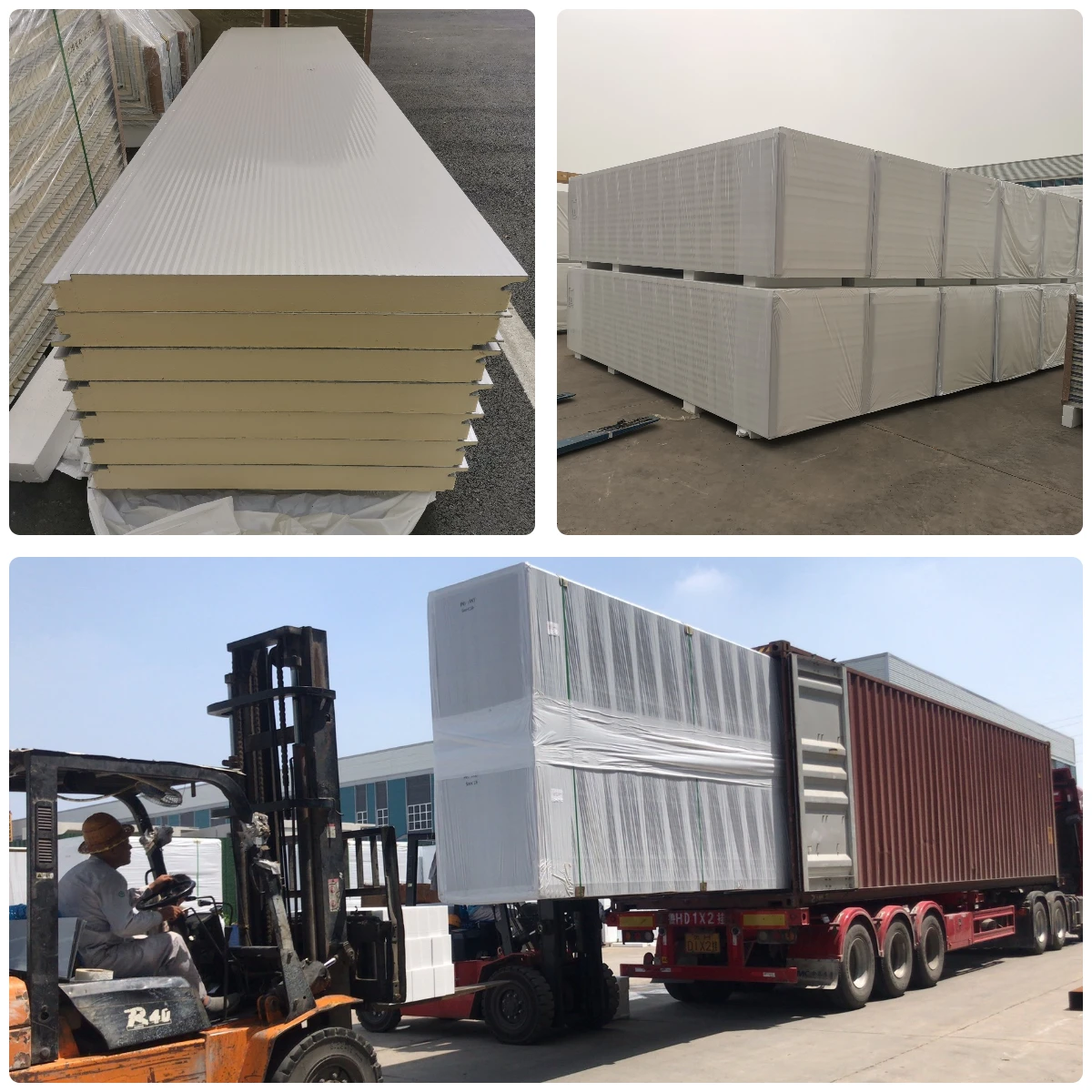Insulated Roof PU Polyurethane Sandwich Panels for Steel Buildings