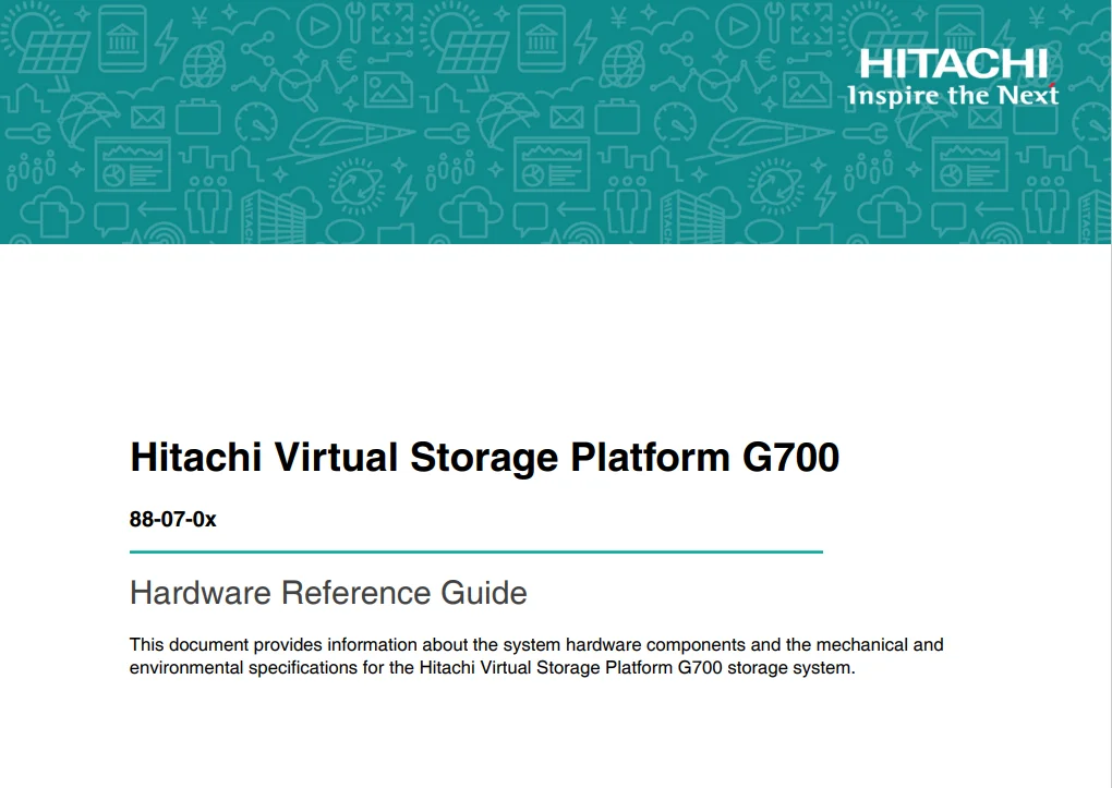 Hitachi Virtual Storage Platform G700 - Efficient Storage