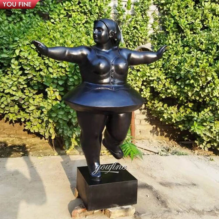 Outdoor Garden Life Size Abstract Fernando Botero Brass Women Bronze ...