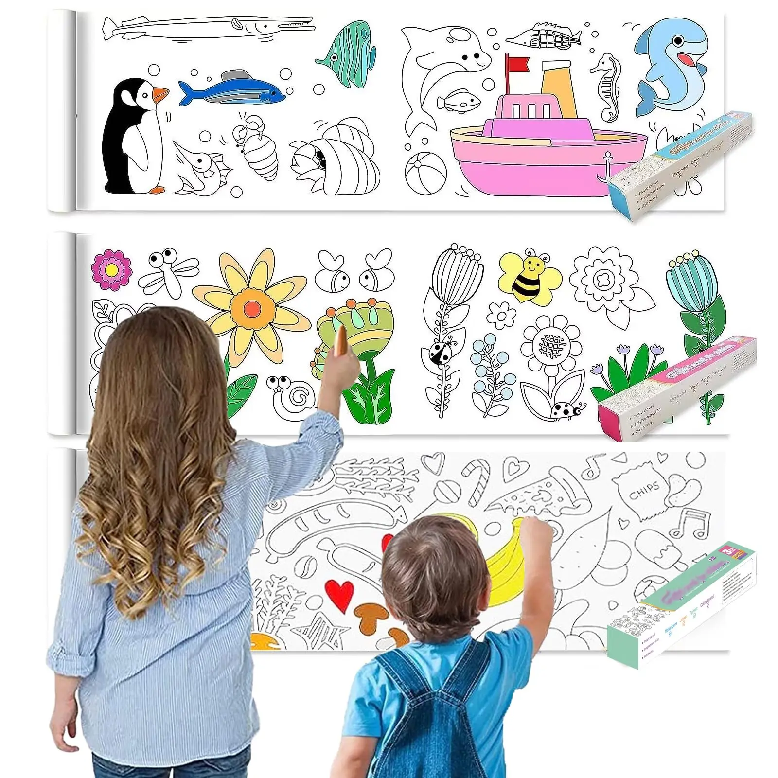 Coloring Roll for Kids - Fun and Educational Gift