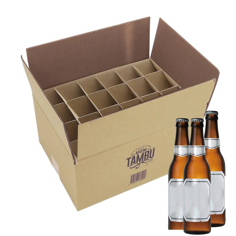 24 Bottles Beer Shipping Corrugated Packaging Carton