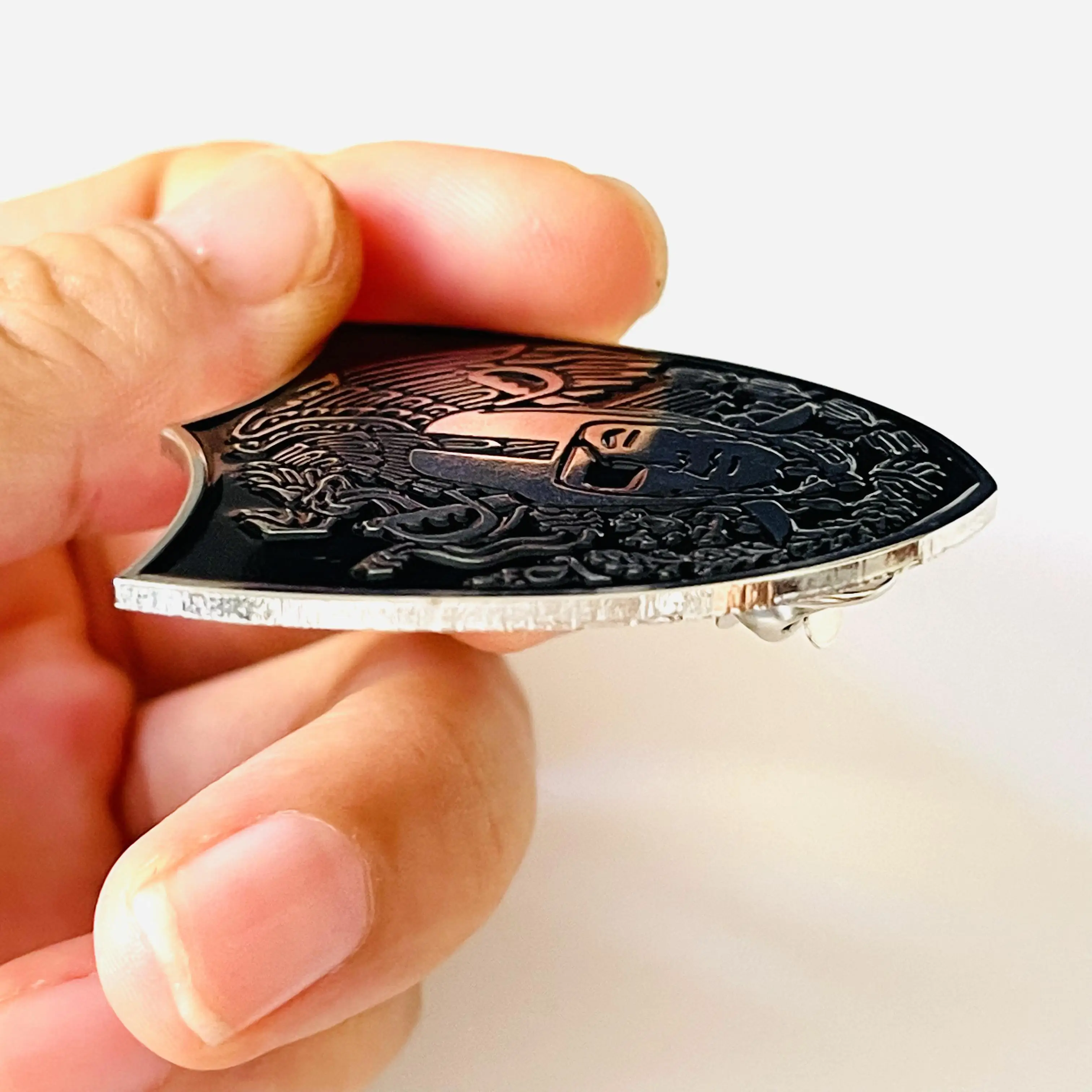 Custom Cute Metal Lapel Pin - Enamel NFL Raiders Logo