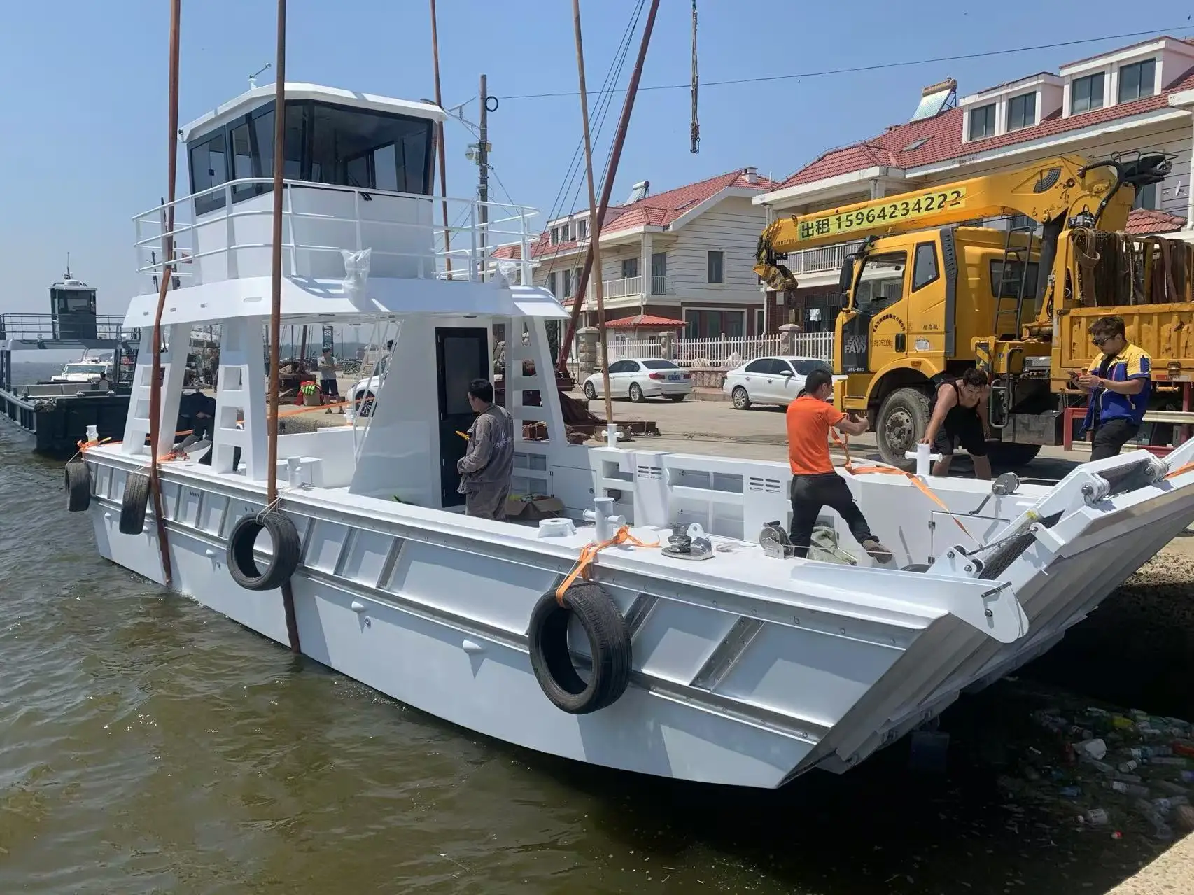 40ft Aluminum Work Diving Boat - 10 Tons Cargo Capacity