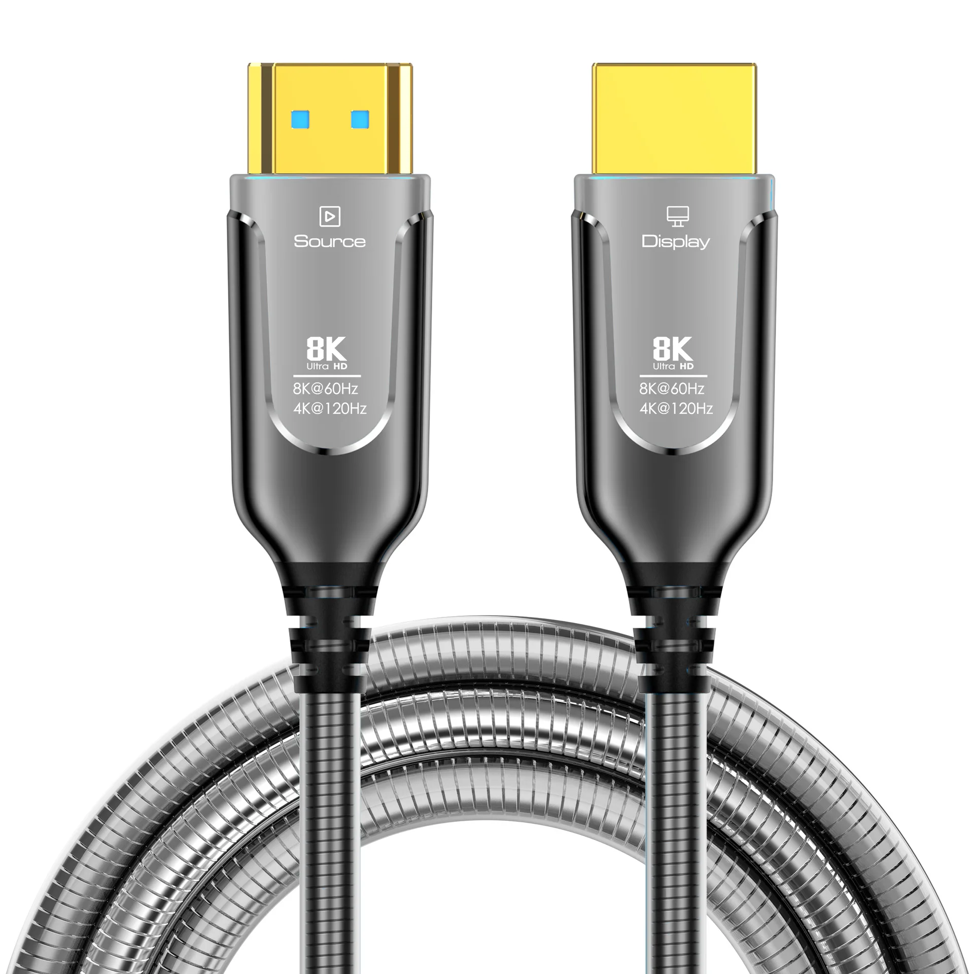 HDMI armored fiber optic cable TV computer projector 48gbps8K high ...