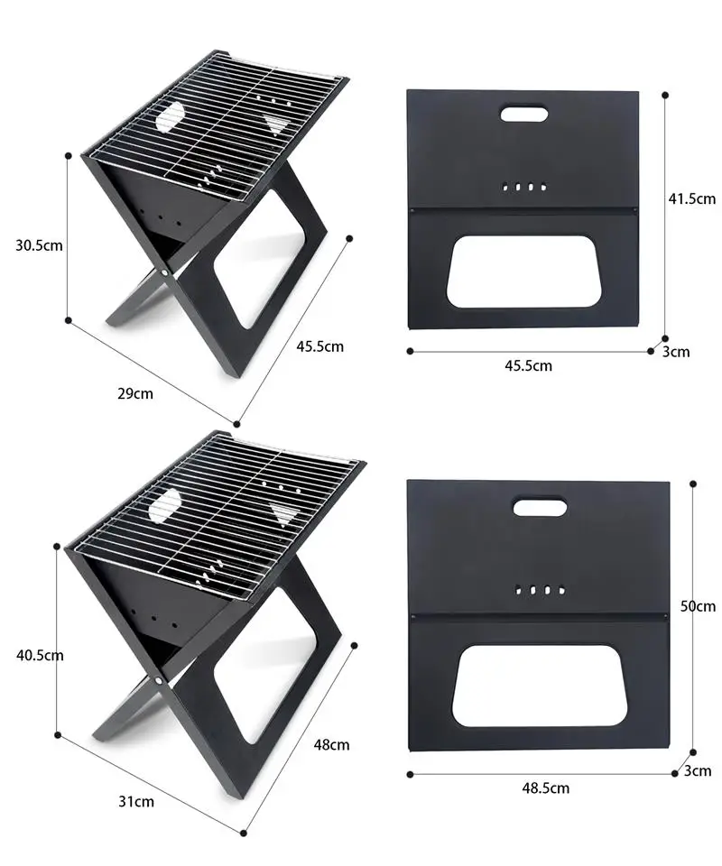Custom Outdoor Mini Camp Folding Barbecue Portable BBQ Charcoal Grill