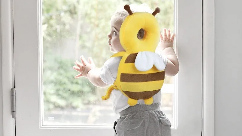 Adjustable Anti-fall Cushion Backpack Pad Baby Head Protector Safety ...