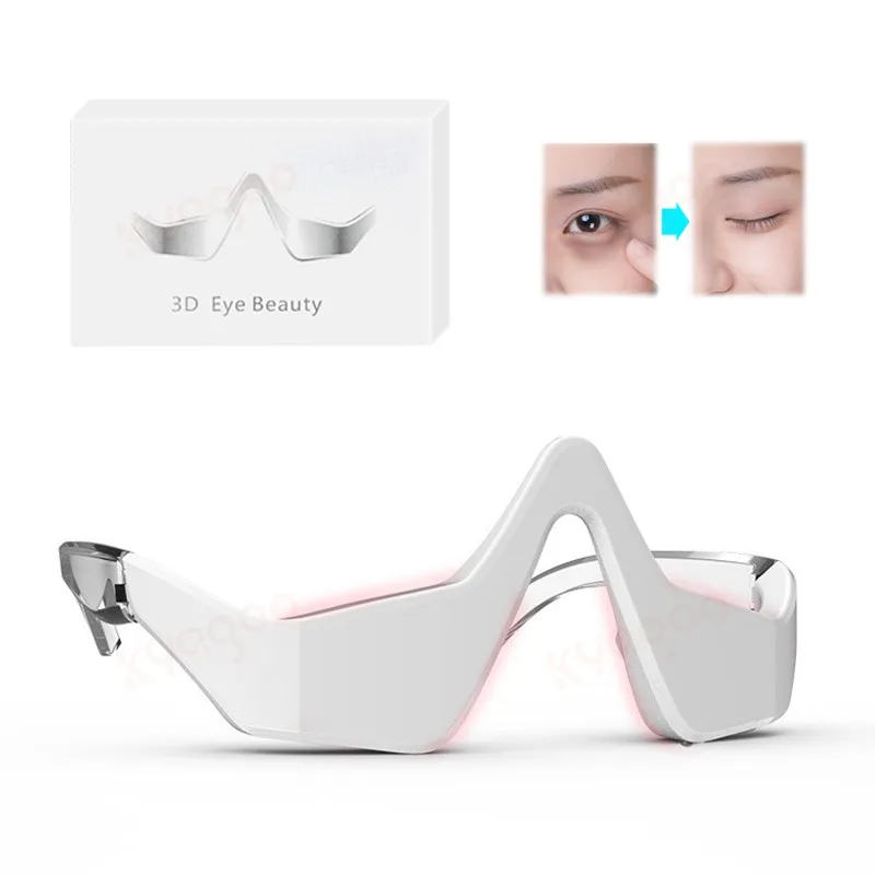 Eyes Bag Remover Microcurrent Eye Massager Glasses Under Eye Red Light ...