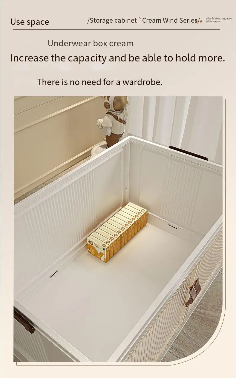 Rmier Multi Functional Folding Storage Cabinet - Perfect for Living Room