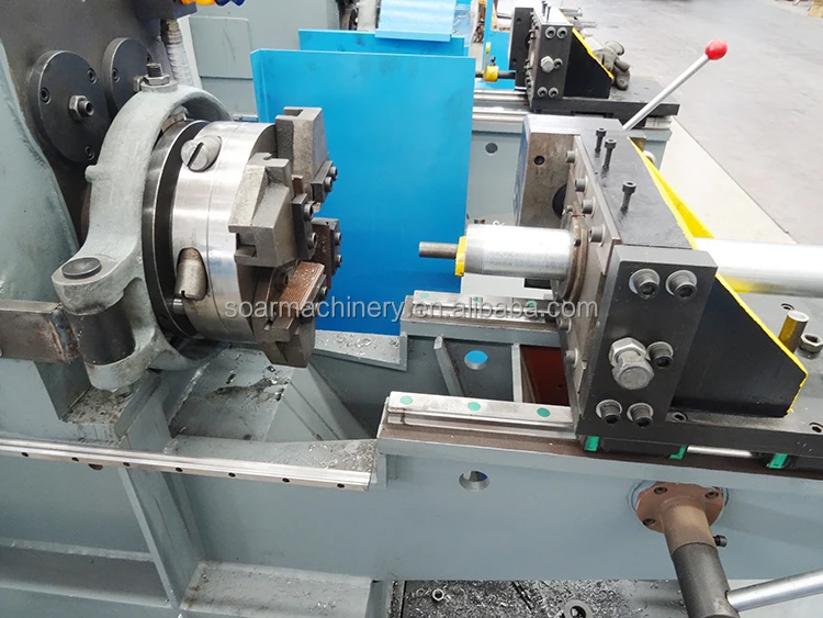 Single Station Semi Automatic Pipe End Threading Machine