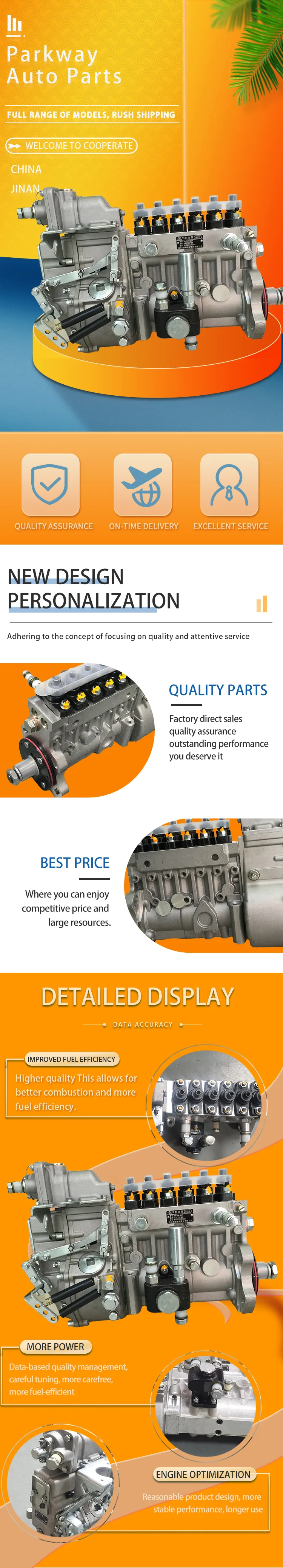 Truck Diesel Common Rail Fuel Injector Pump 612601080746 Bp12062 For ...