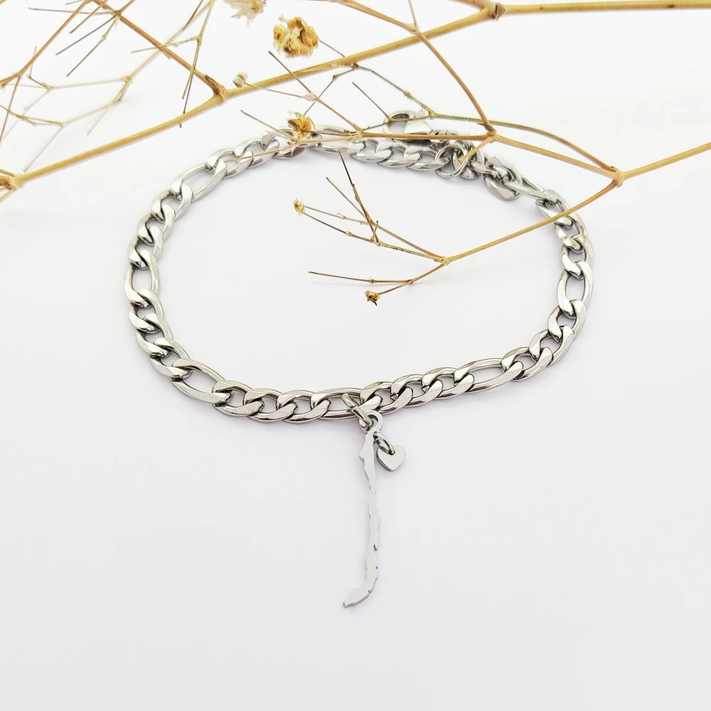 Chile Map Bracelet Chain - Trendy 18K Gold DIY Jewelry
