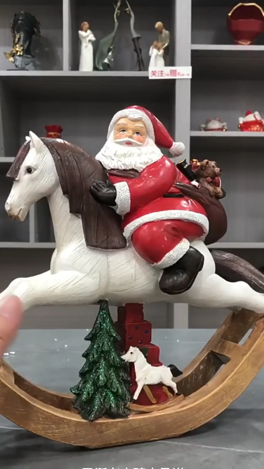 Christmas Home Decoration Santa Claus Statue Home Decor Custom ...