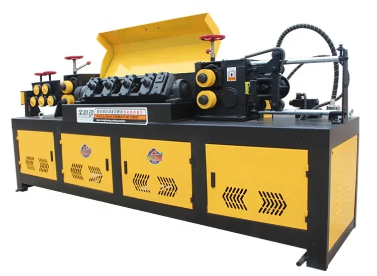 Hydraulic Steel Rebar Wire Rod Straightening And Cutting Machine Cnc ...