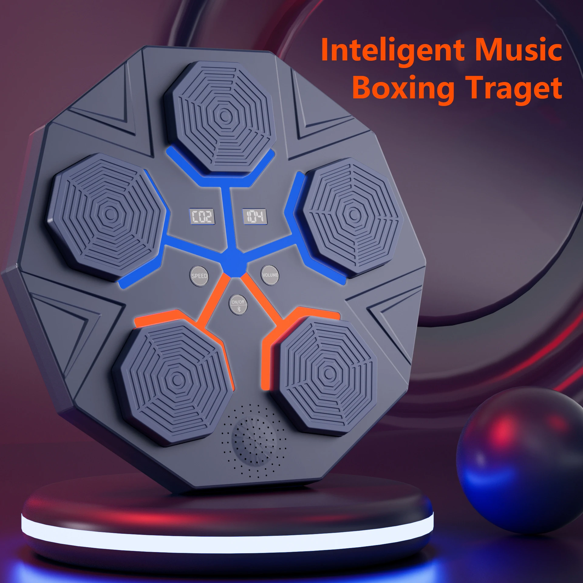 Home Indoor and Gym Wall Mounted Smart Bluetooth Music Boxing Trainer ...