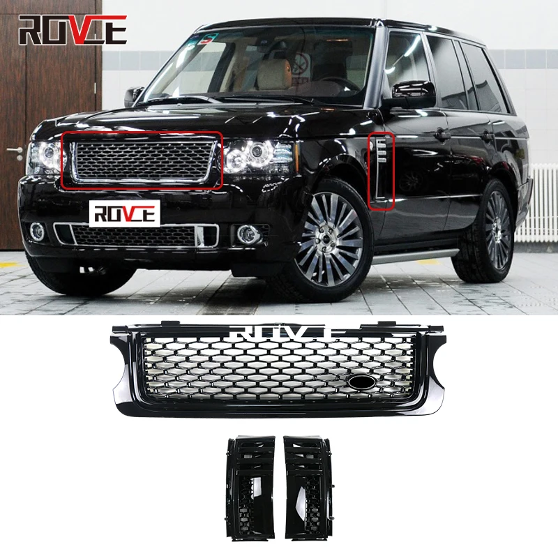 ROVCE Front Bumper Mesh Grill Fenders For Land Rover Rang Rover Vogue ...