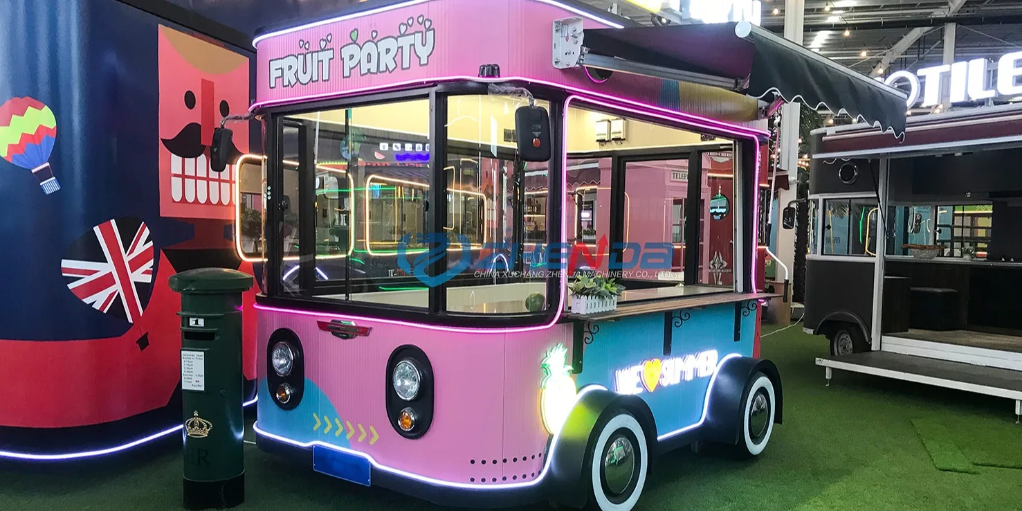 Factory Direct Selling Electric Food Dining Car Street Snack Sales Can ...