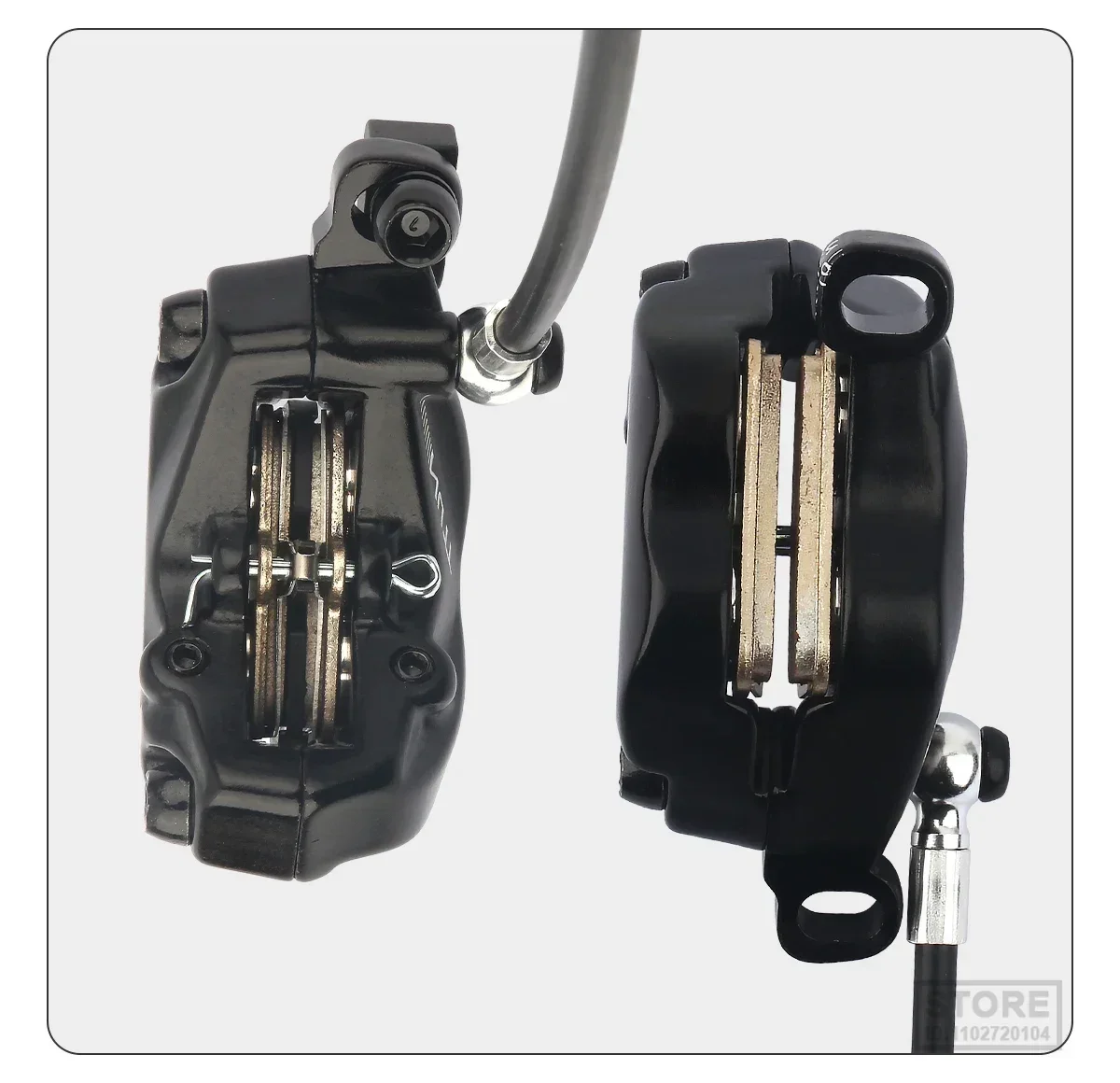 Nutt 4 Piston Hydraulic Disc Brake for Electric Scooters - Black ...