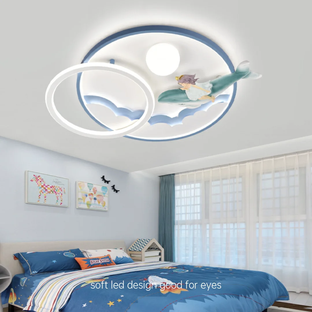 White Blue Pink Tri-color 72w Children Led Ceiling Light For Kids Room ...