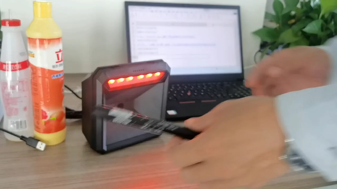 Cmos 2d Desktop Barcode Scanner On Counter Scanner For Mobile Phone Bar ...