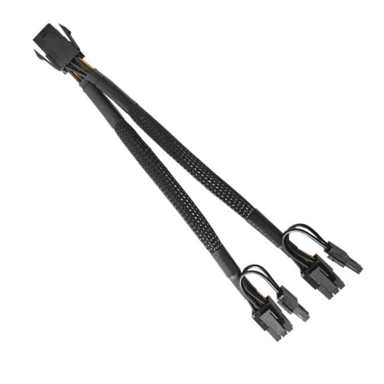 20cm Gpu Pcie 6 Pin Female To Dual 2x 8 (6+2) Pin Male Pci Express ...