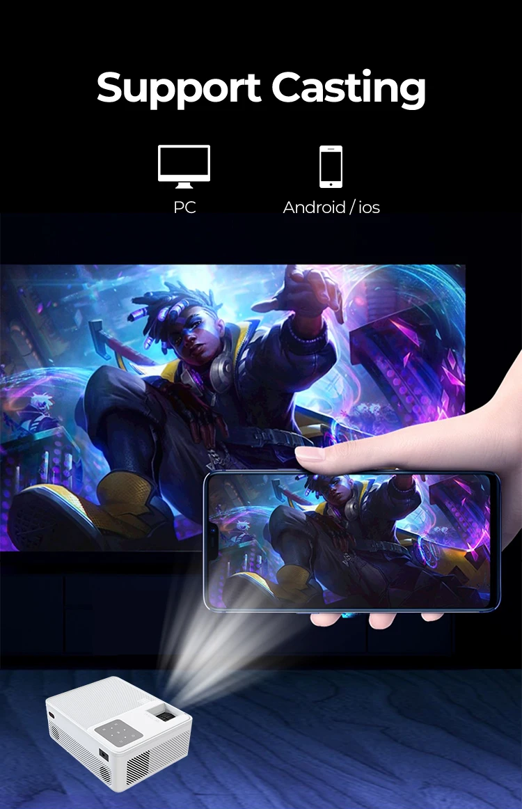 Sealed Optical Engine Home Theater Projector Video Movie Cinema 4k Led ...