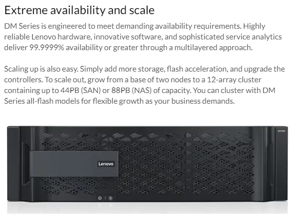 2u Unified Storage Thinksystem Dm5000h Hybrid Flash Array - Buy Unified ...