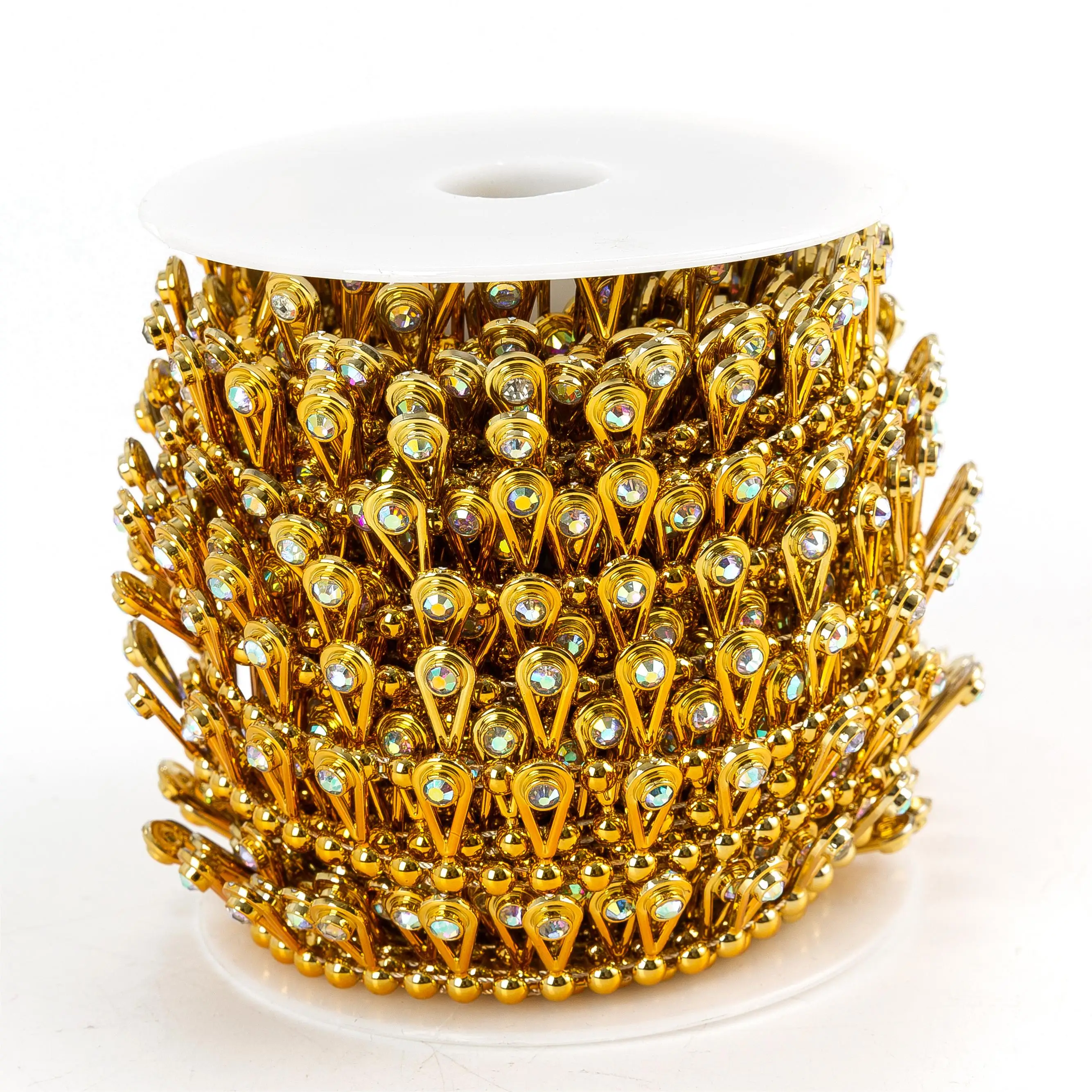 Fancy Crystal Flower Rhinestone Banding for DIY Brides