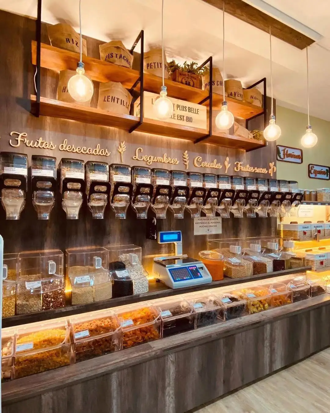 Foods Wholesale Store Gravity Dispenser For Sale Grain Bulk Food ...