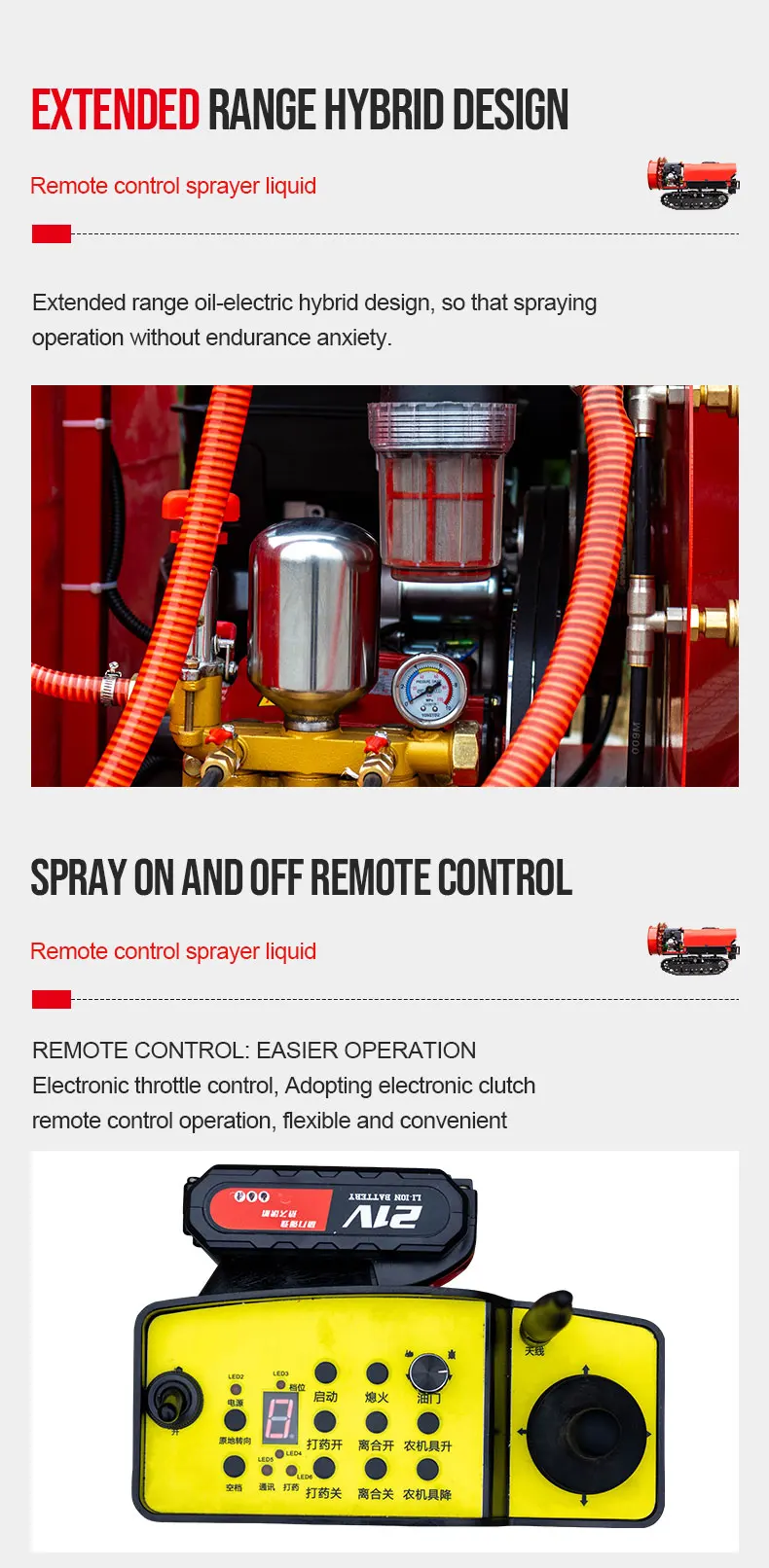 Sprayer Self-Propelled Remote Control - Intelligent Ag Equipment