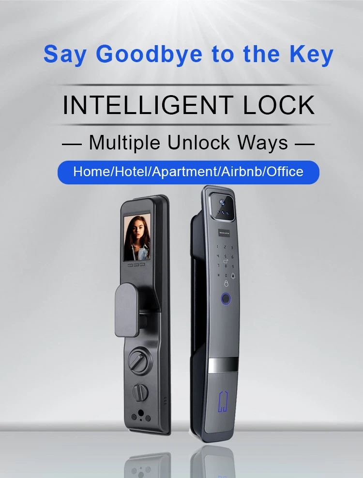 Smart Door Lock with 3D Face Recognition & Built-in Camera