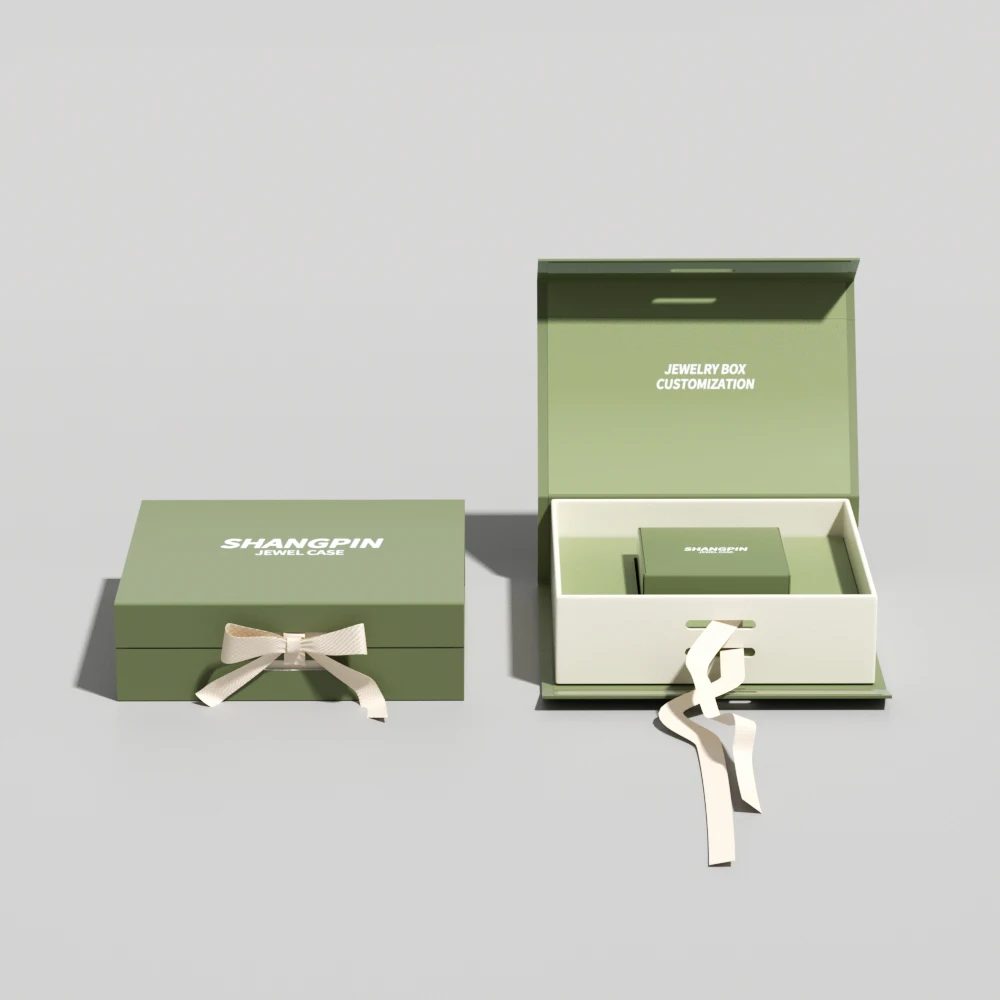 Custom Luxury Kraft Paper Jewelry Set Gift Box - Shangpin Packaging