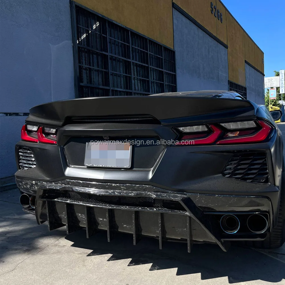 Wholesale Forged Carbon Fiber Rear Diffuser for Chevrolet Corvette C8 ...