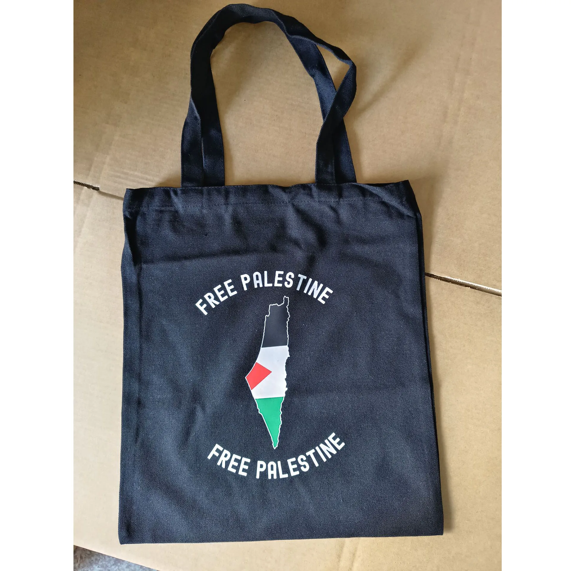Palestine Tote Bag - Custom Logo Canvas Handbag with Cities Names in ...