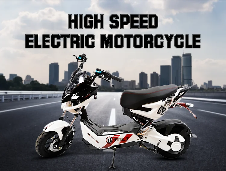 1200w Brushless Motor 2 Wheel Standing 65km/h High Speed 70-100km Long ...