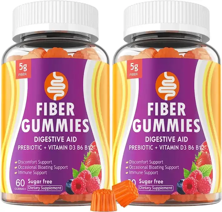 Digestive Healthy Probiotic Supplement Halal Organic Fiber Gummies For ...