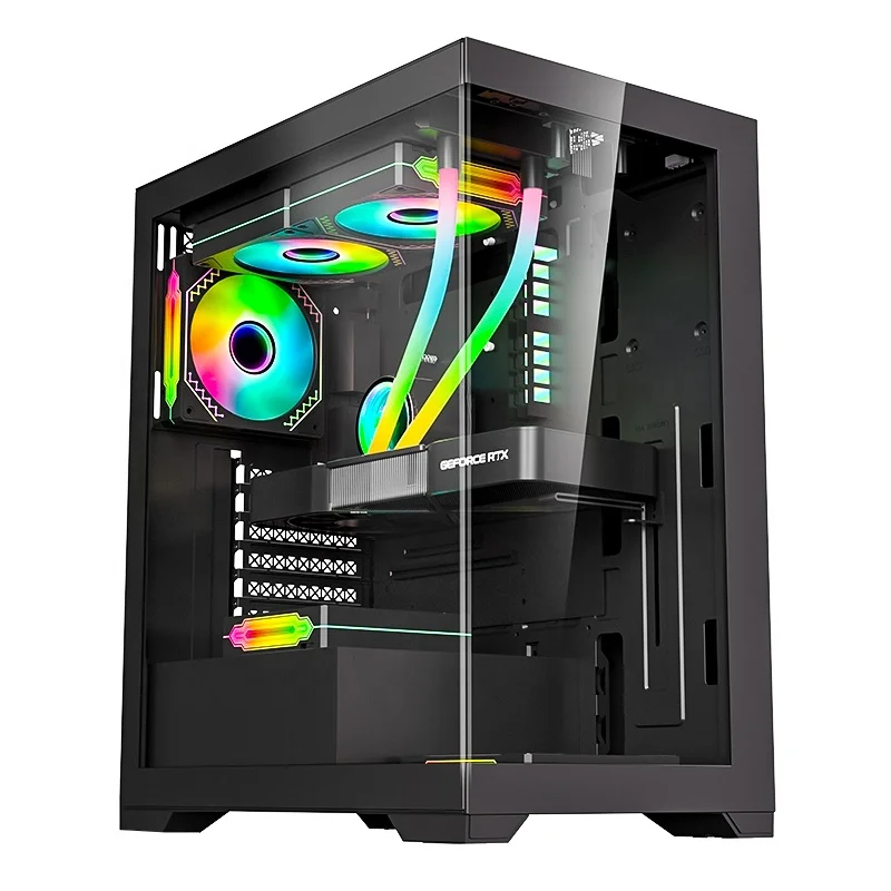 SNOWMAN Pc Case Atx Gaming Cases White MATX Mid Tower Gamer Case Micro ...