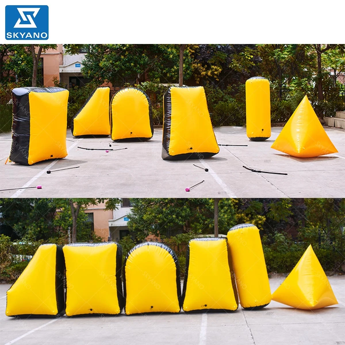 Inflatable Bunker Obstacle Course Paintball Bunkers - Buy Air Ball ...