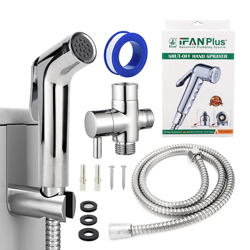 IFAN Custom Sprayer Bidet - Handheld 304 SS ABS Muslim Shower