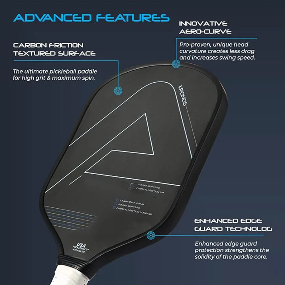 Thermoformed Unibody Pickleball Paddle - High Grit & Spin