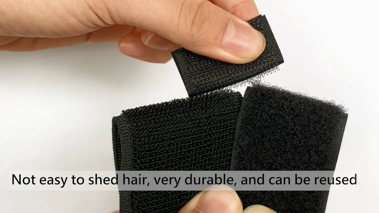 Smooth And Soft Low Elasticity Hook And Loop Tape Hot Sell 100% Nylon ...