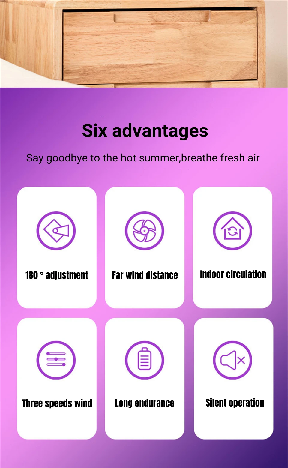 180 Degree Rotation Multi-Functional Kitchen & Bathroom Fan