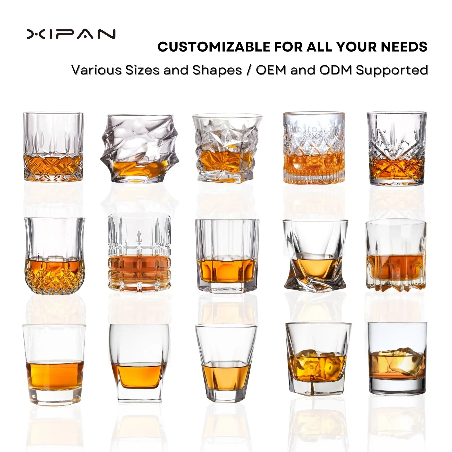 Free Sample Customized Logo Mini Drink Glasses Shot Whiskey Glass Set For Home Party Bar - Buy ...